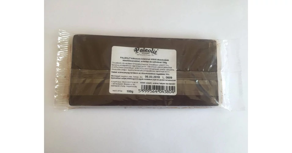 Kókuszos krémmel töltött étcsokoládé 100g Paleolit - Bio, paleo, glutén ... Kókuszos krémmel töltött étcsokoládé 100g Paleolit - Bio, paleo, glutén ...
